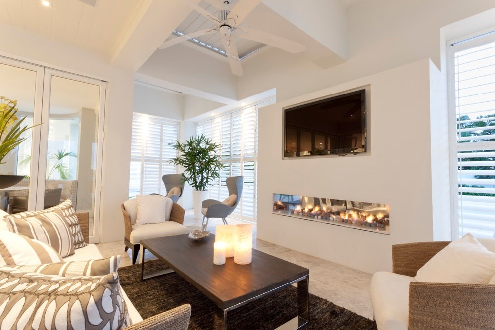 How Far Should An Electric Fireplace Be From The TV A Guide Flashy House